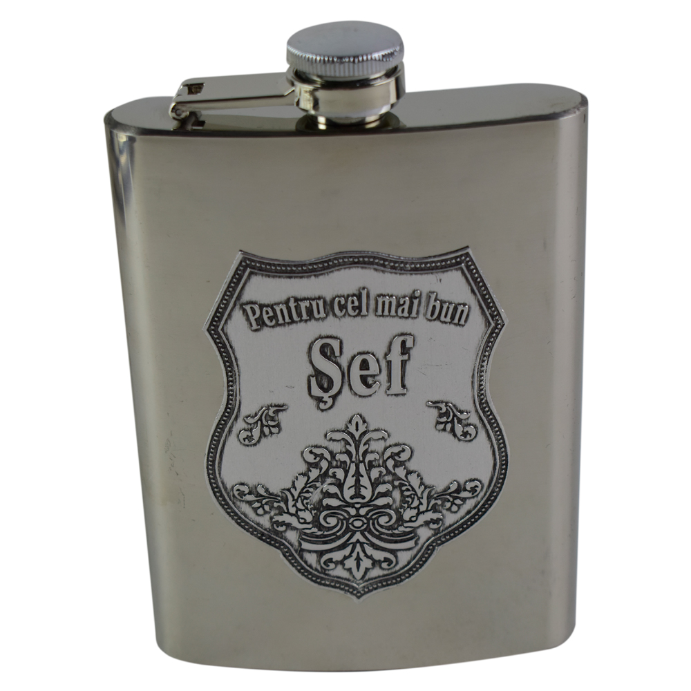 Plosca din inox 210 ml "Cel mai bun Sef" - Hontfar