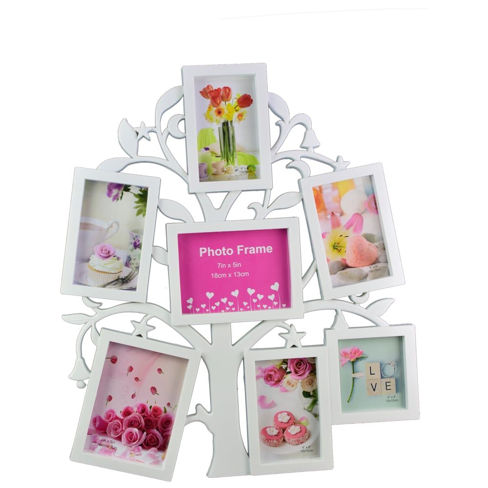 Rama foto din plastic - Dim. poza 4 buc 10x15 cm, 2 buc 18x13 cm, 10x10 ...