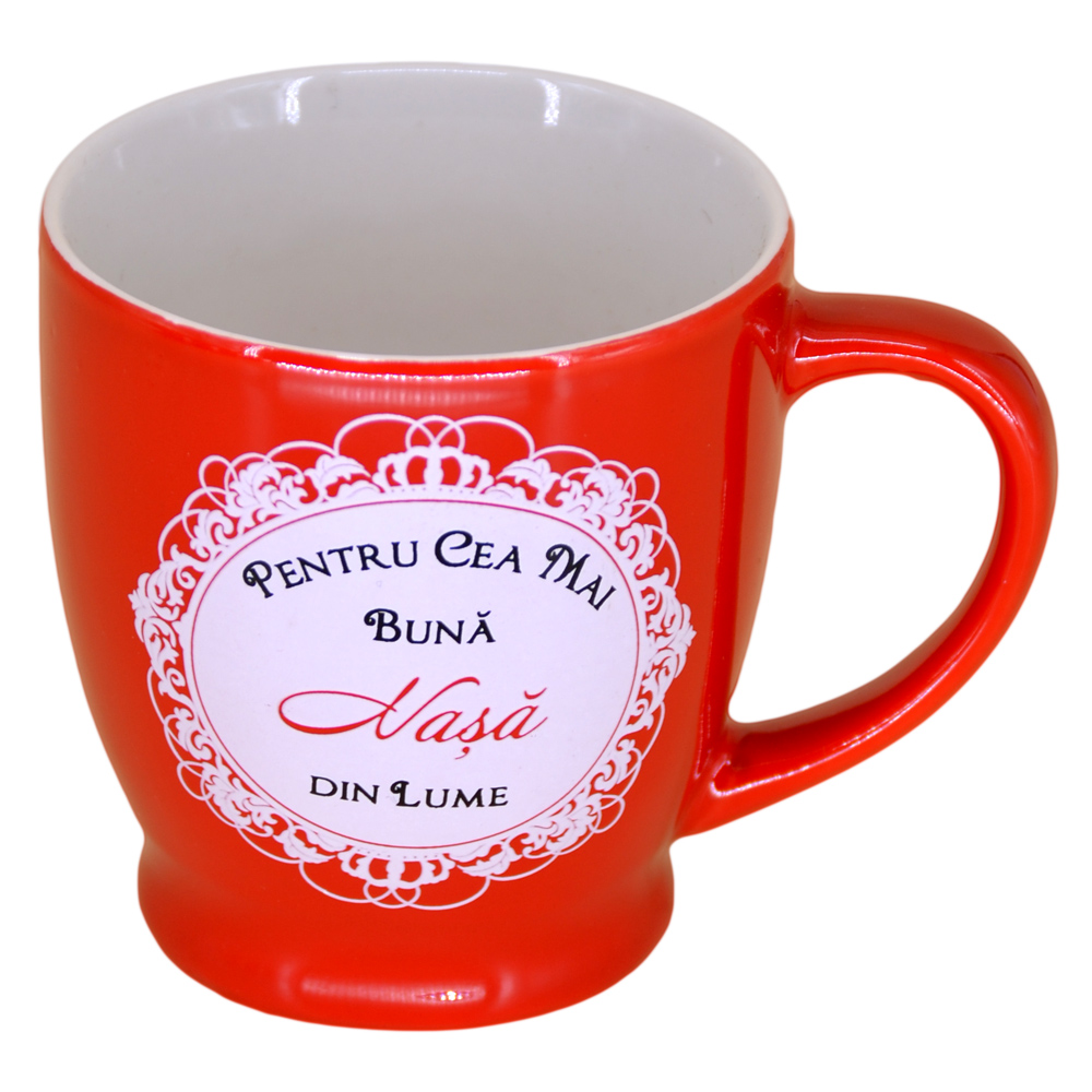 Cana ceramica "Pentru cea mai buna nasa din lume" 200 ml - Hontfar