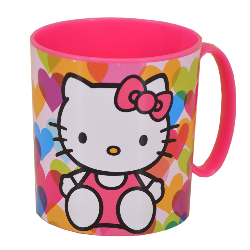 Cana din plastic Hello Kitty, 350 ml - Hontfar