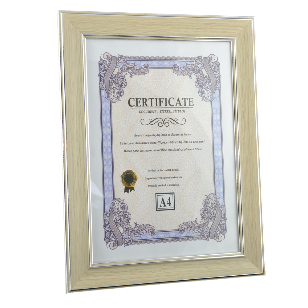 Rama foto A4 din lemn - Dim. poza 21x29 cm - Rama pentru diploma - Hontfar