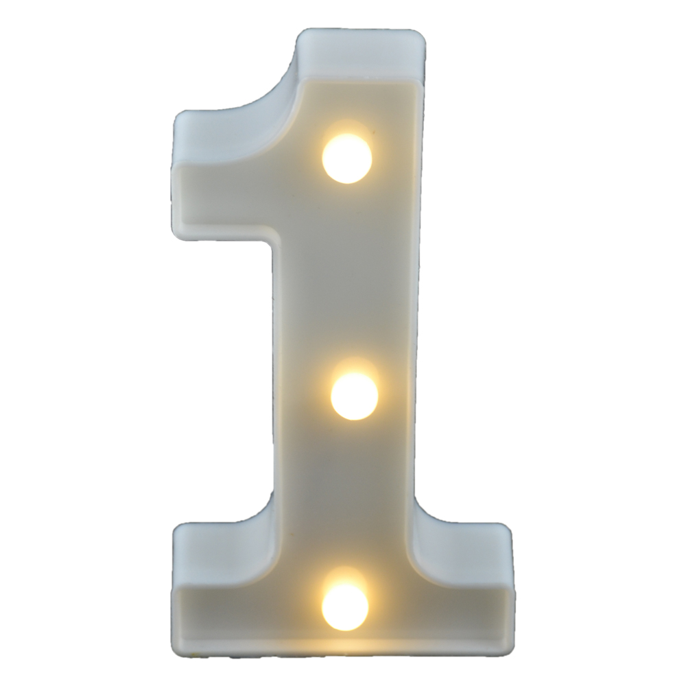 Numere realizate din plastic cu led - 0-9 - Hontfar