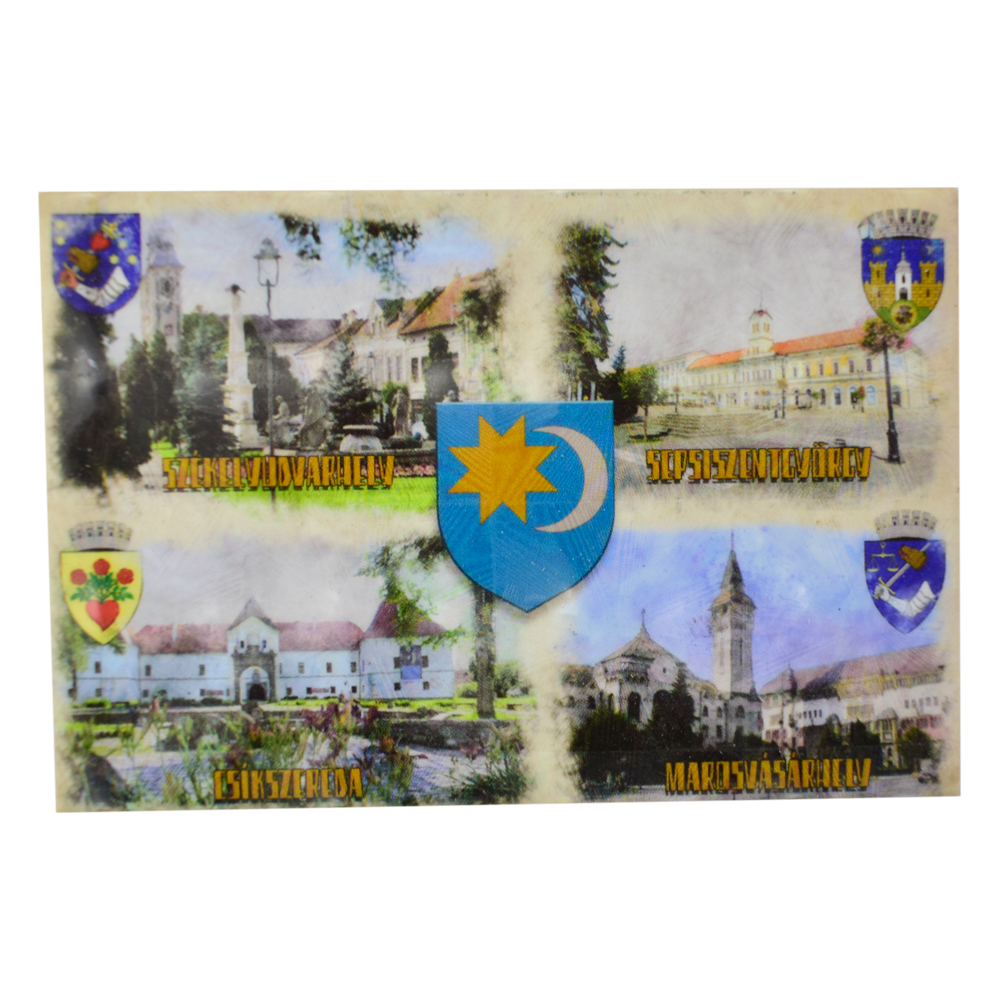 Magnet frigider din plastic, Szekelyfold 8x5 CM - Hontfar