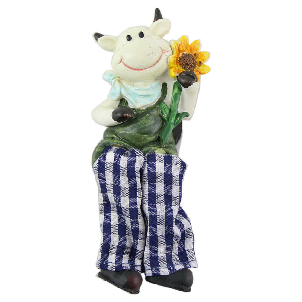 Magnet frigider Vaca cu picioare textil 11 CM - Hontfar