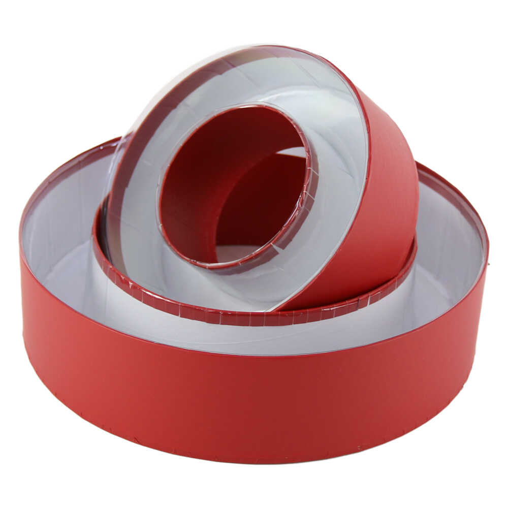 Set 2 cutii rotunde pentru aranjamente florale 18/28x 6 CM, Rosu - Hontfar