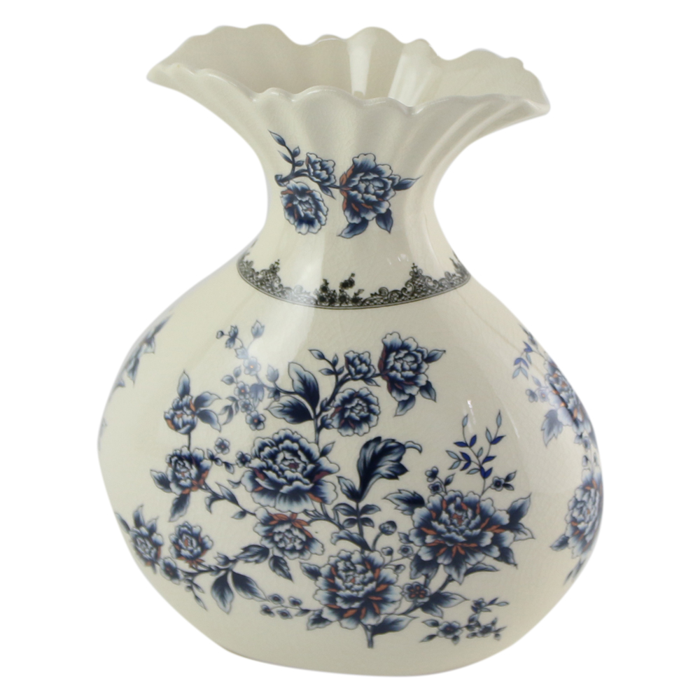 Vaza din portelan 22x26 CM - Nobil Albastru - Hontfar