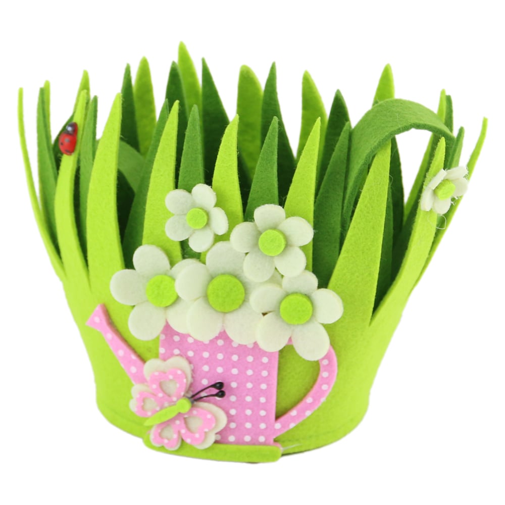 Cos pasla ghiveci 10x13 CM, Stropitoare cu flori - Hontfar