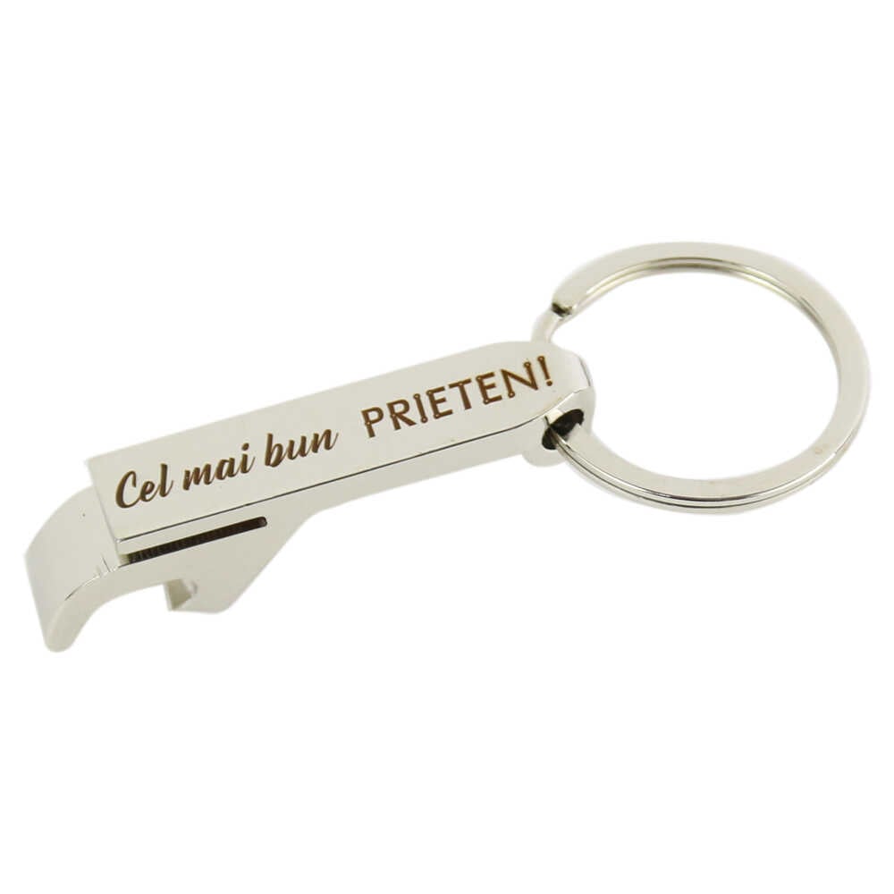 Breloc personalizat cu desfacator de sticle "Cel mai bun Prieten!" 9 CM ...