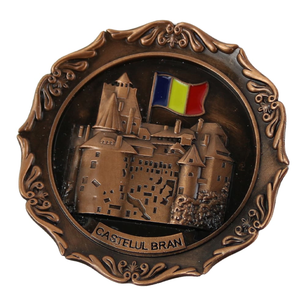 Magnet frigider din metal 7 CM, Castelul Bran - Hontfar