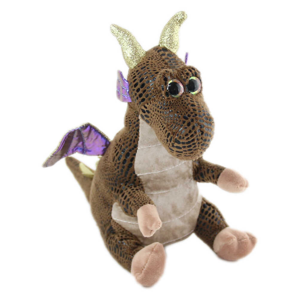 Jucarie de plus - Dragon cu aripi sidefate 23 CM - Hontfar