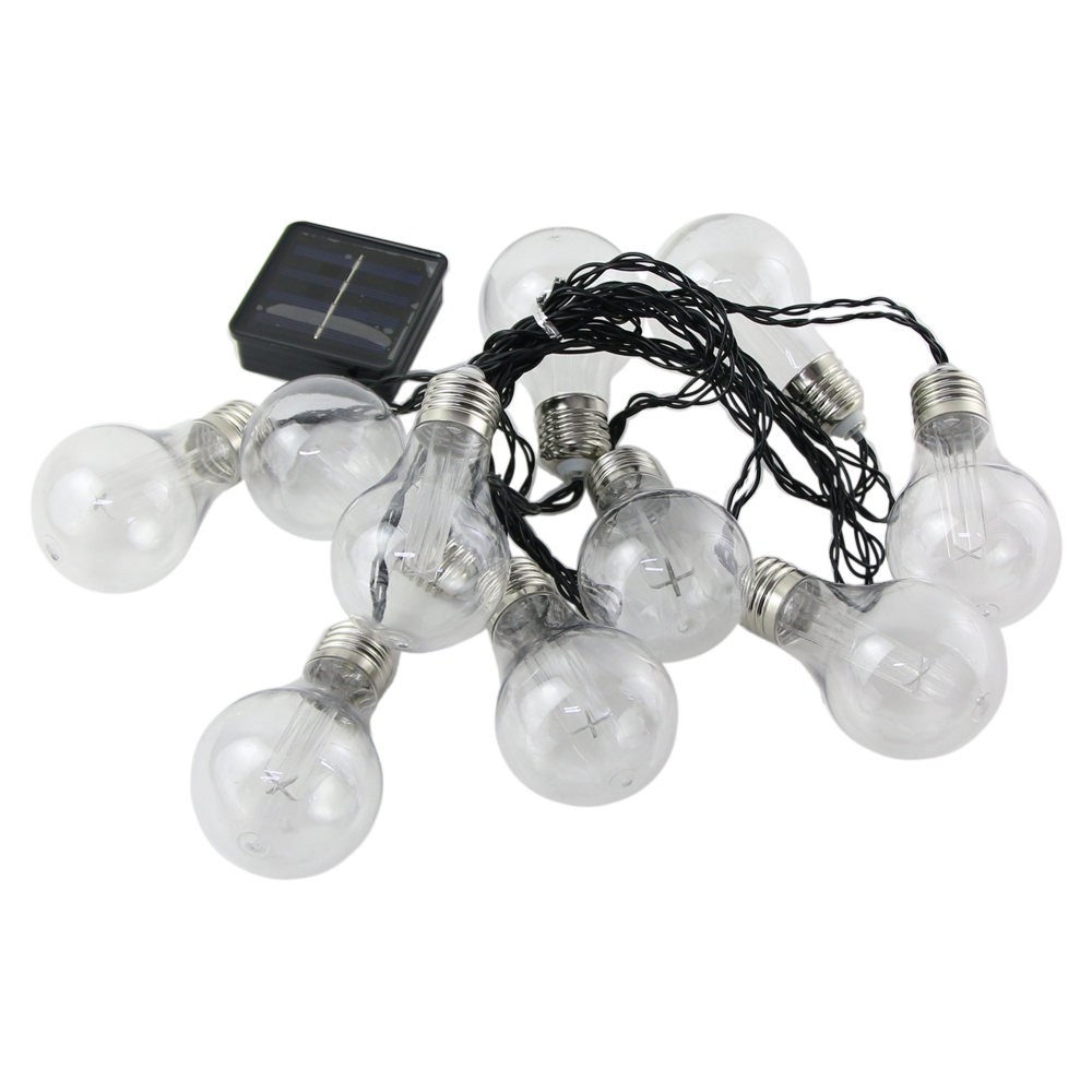 Instalatie 10 becuri LED solare, plastic - Hontfar