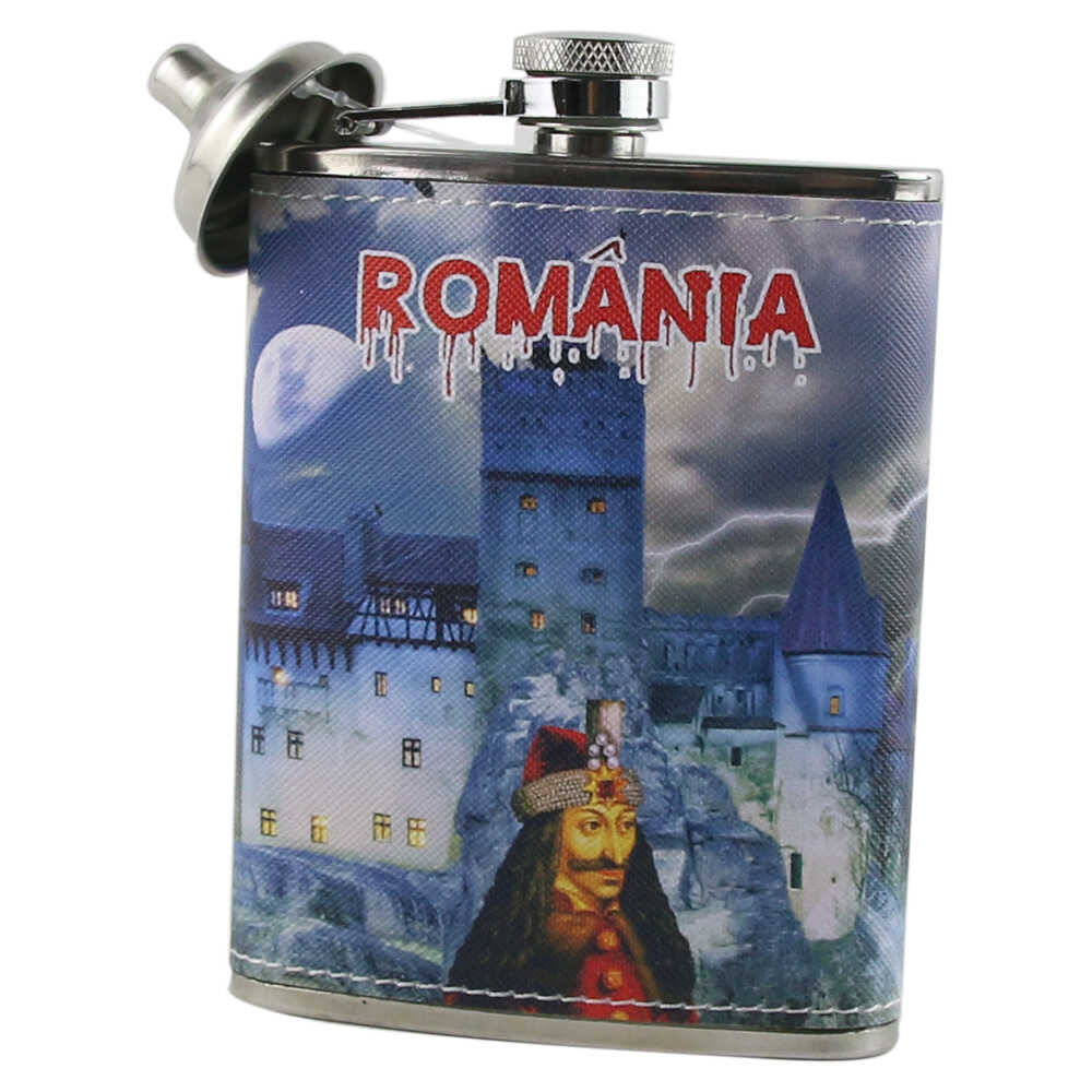 Plosca cu palnie 210 ml, Romania, Castelul Bran - Hontfar