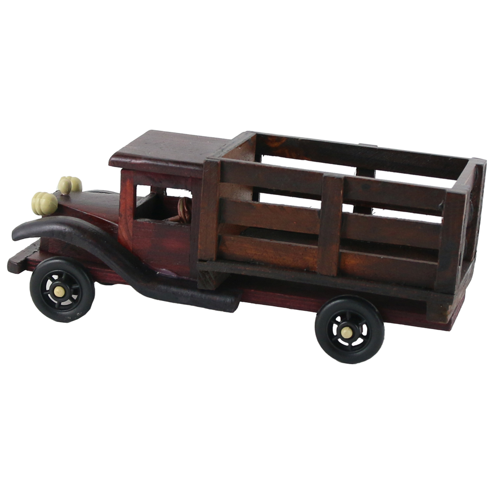 Camion vintage din lemn 23 CM, Macheta - Hontfar
