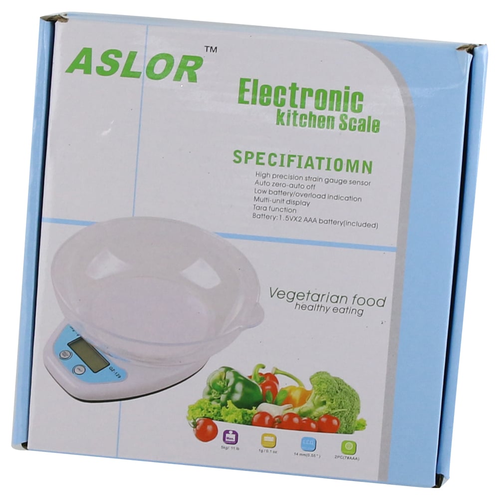 Cantar de bucatarie cu bol, 5 kg, Aslor - Hontfar