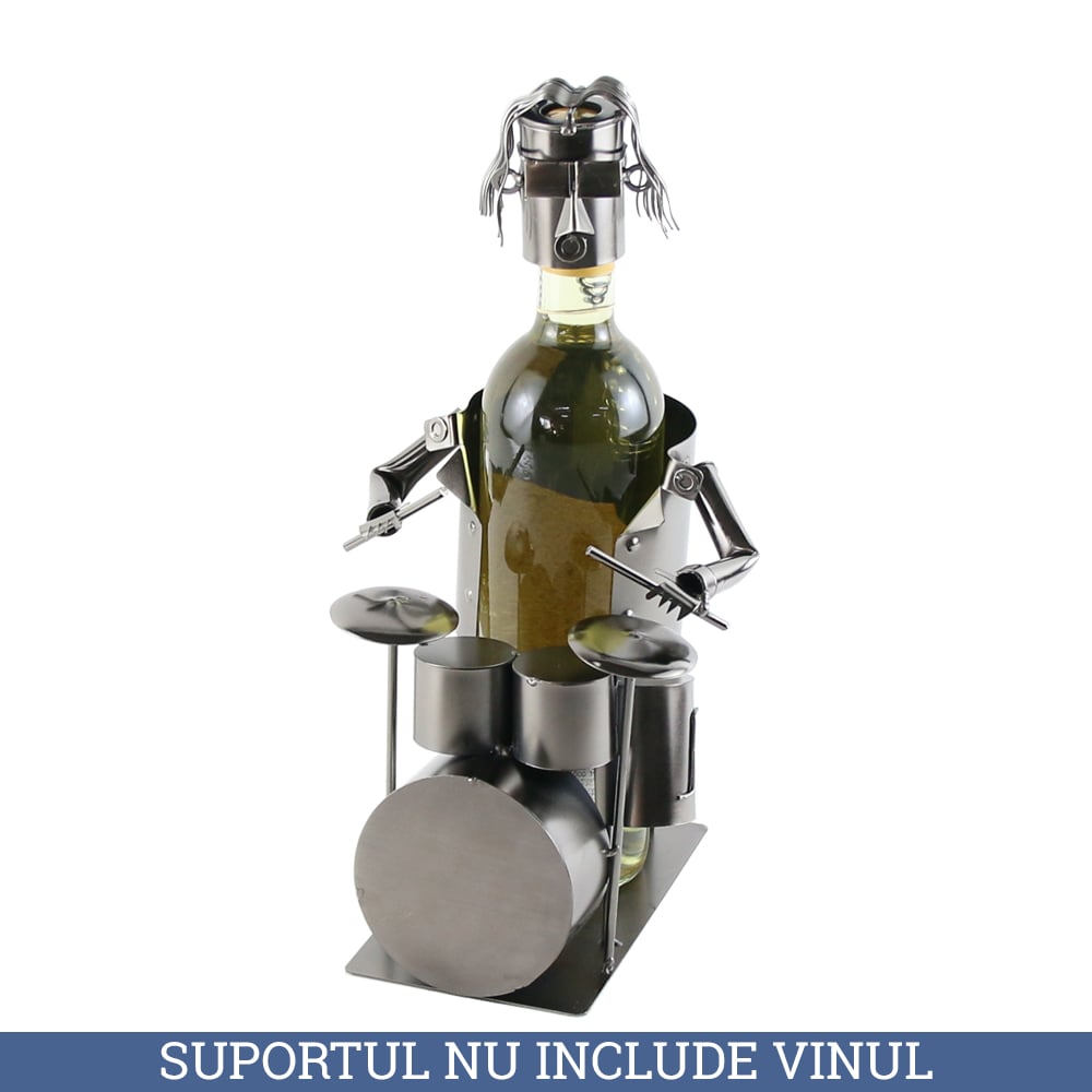 Suport sticla de vin, din metal Tobosar 18x32 CM - Hontfar