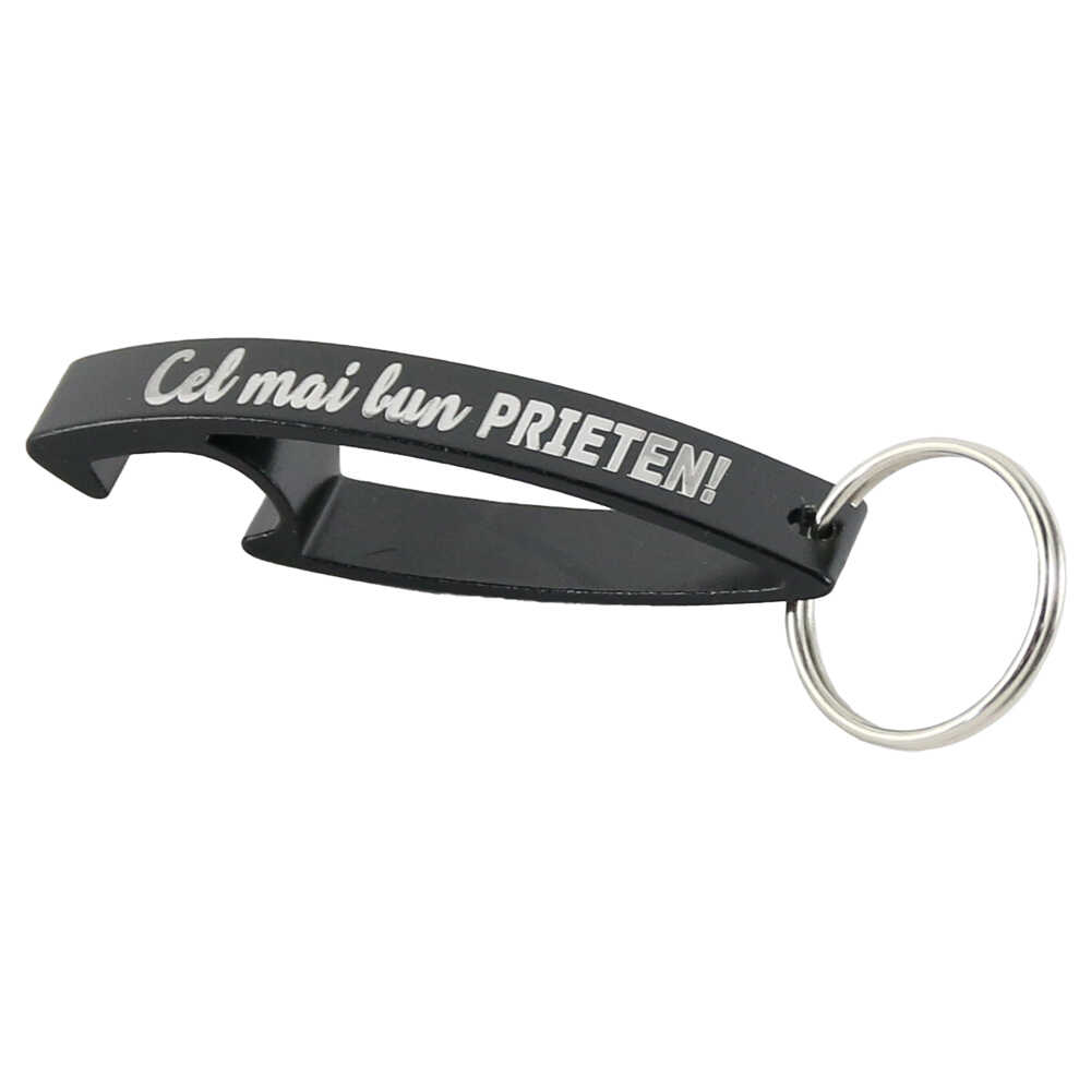 Breloc cu desfacator de sticle "Cel mai bun Prieten", 6.5 CM, negru ...