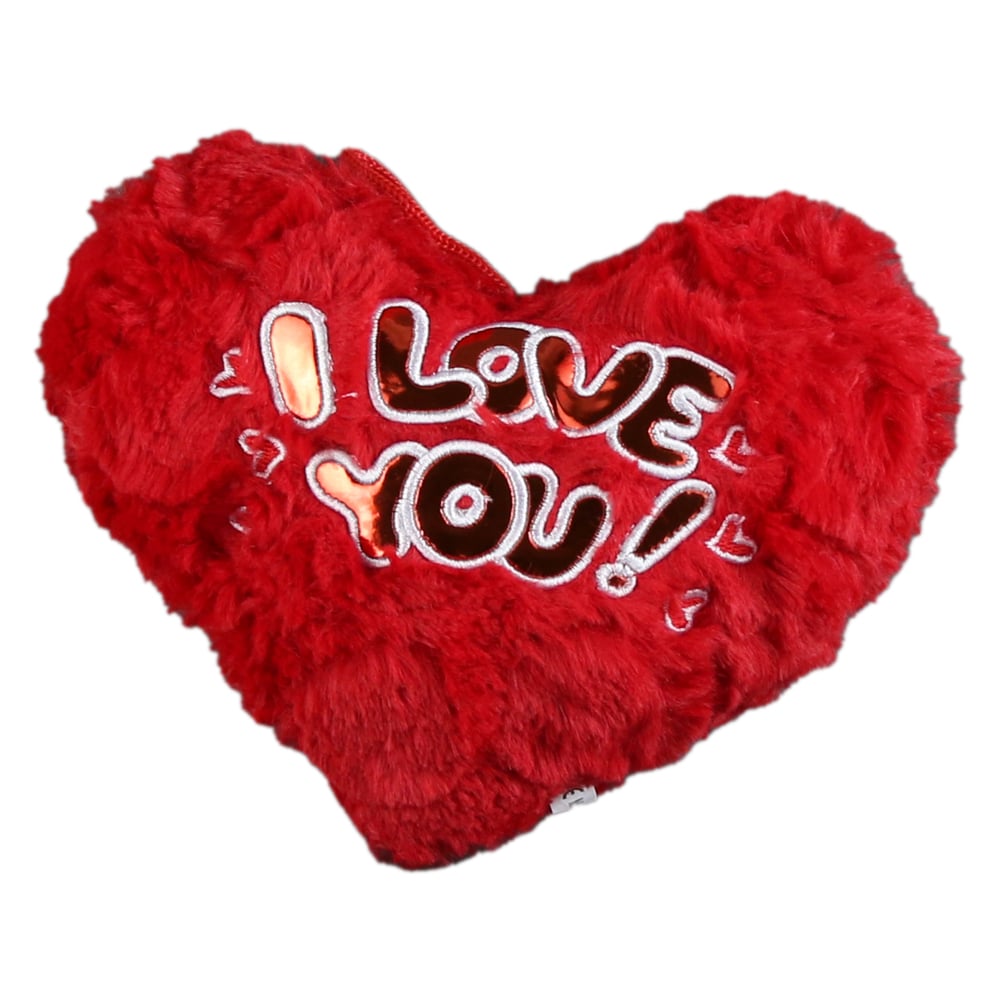 Decoratiune Inima din plus "I love you!" 20x15 CM - Hontfar