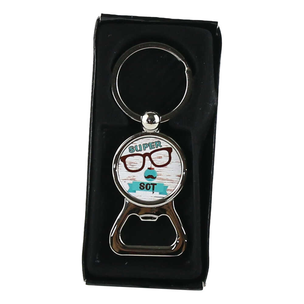 Breloc cu desfacator de sticle "Super Sot" 3x8 CM - Hontfar