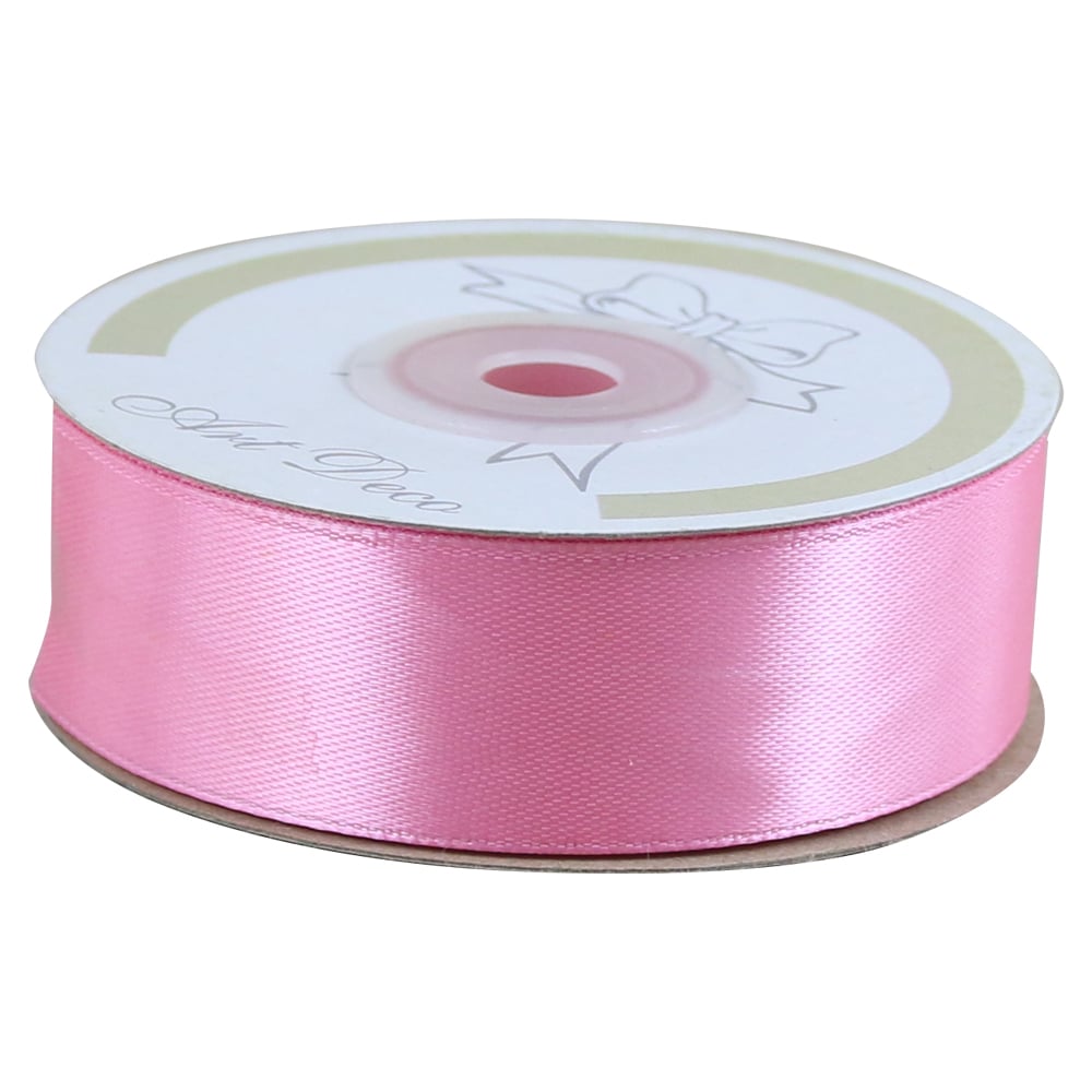 Rola panglica satin Roz 25 mm x 25 m - Hontfar