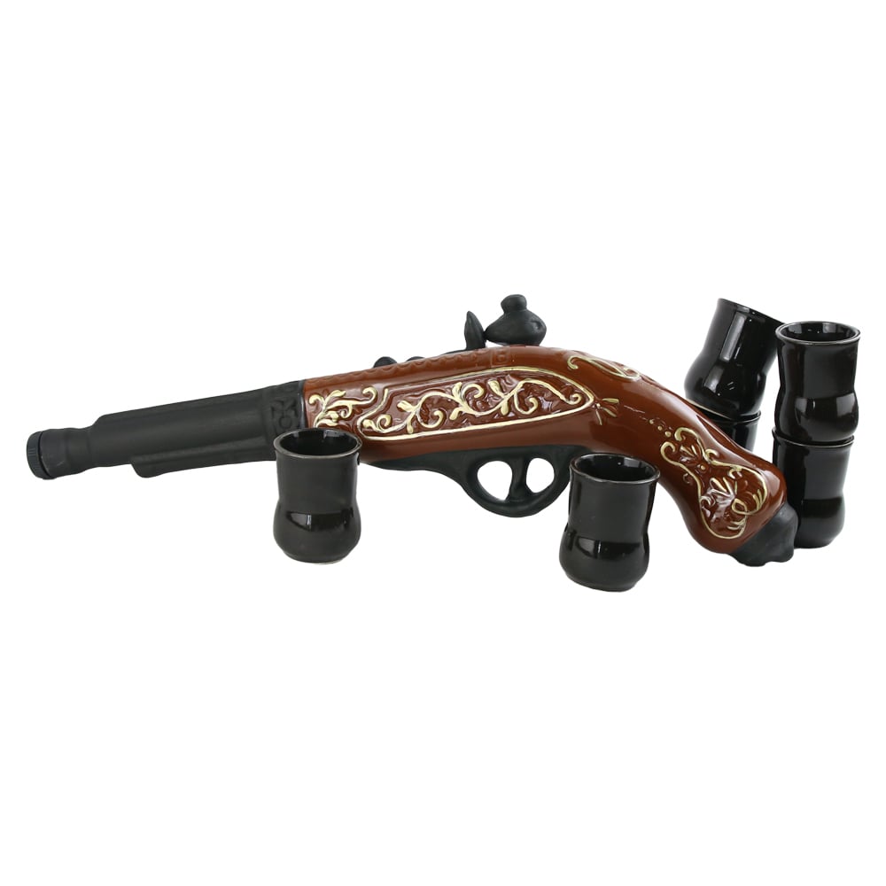 Set pentru bauturi din ceramica cu 6 cani, Muscheta - Hontfar