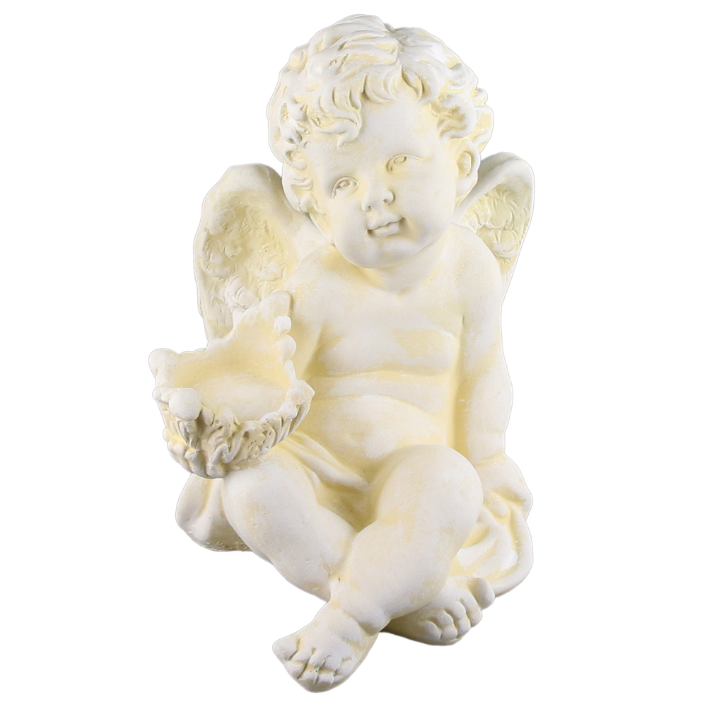 Figurina Inger cu suport lumanare, din ipsos 28 CM - Hontfar