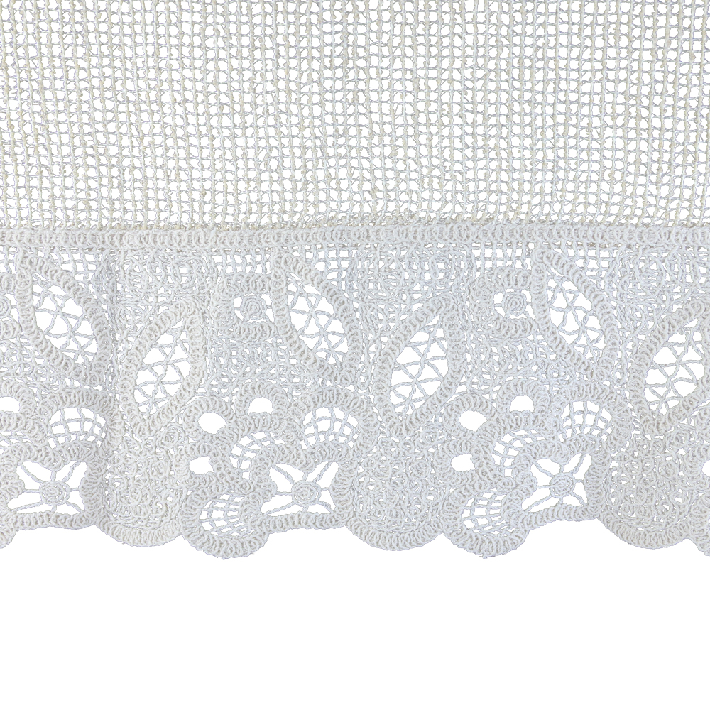 Perdea rustica din bumbac 100x150 CM, florala - Hontfar