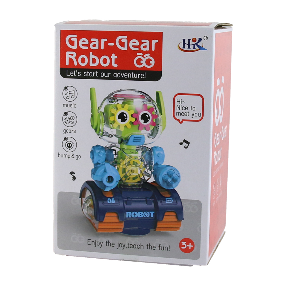 Robot cu sunete Gear Robot, 3+ - Hontfar